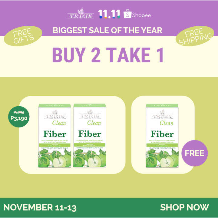 TRIZIE Clean Fiber 3 Week Bundle (21 sachets total) [Weight Loss ...