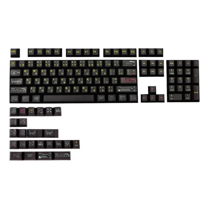 128 Keys/set OEM Profile Keycap for Mechanical Keyboard PBT Dye Subbed ...