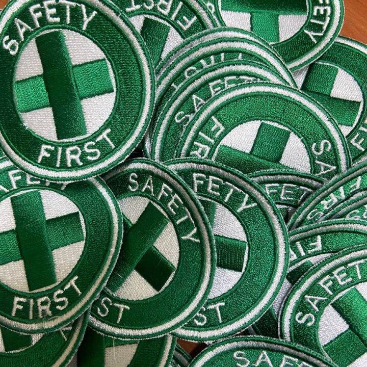 SAFETY FIRST Patches Sulam Embroidery Badge | Lazada