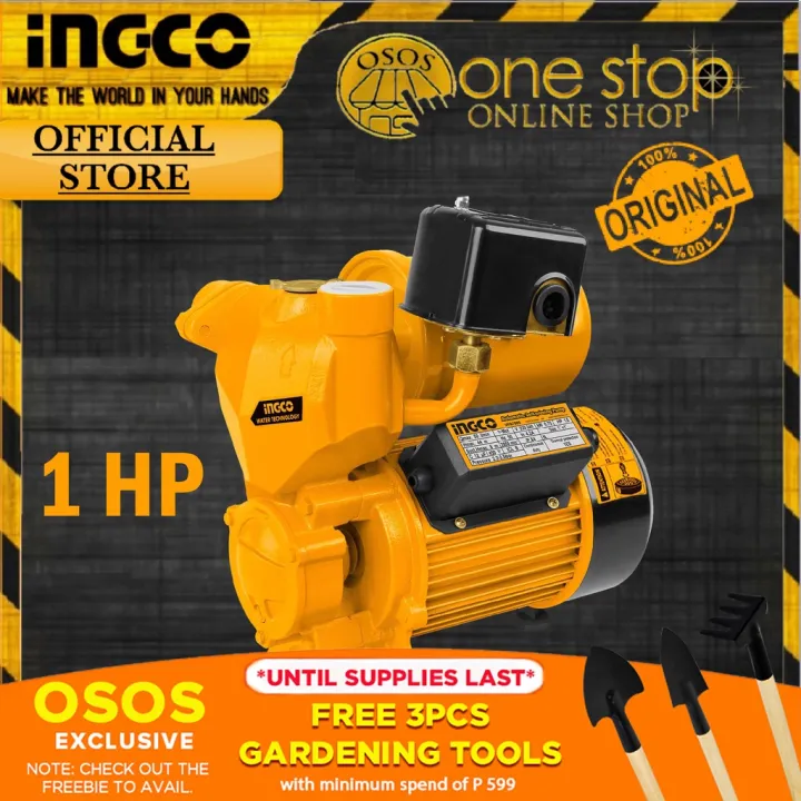 INGCO Original Self-Priming Peripheral Pump 1.0HP 750W VPA7505-5 •OSOS ...