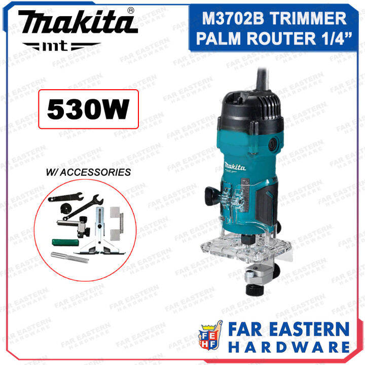 MAKITA MT M3702B Trimmer Palm Router 1/4" Soft Start 530W MKPTCD ...