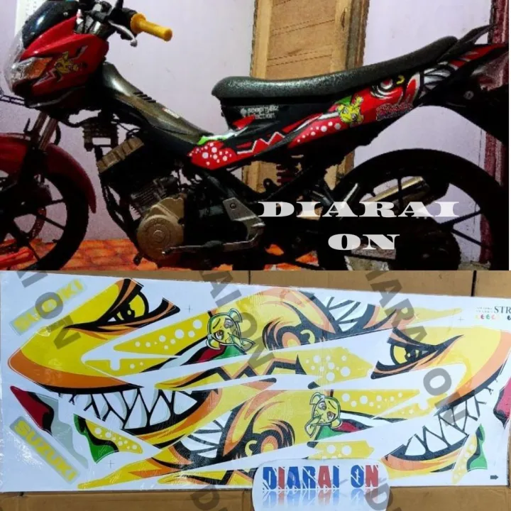 striping Sticker Variasi motor Satria F 150 Facelift stiker motor ...