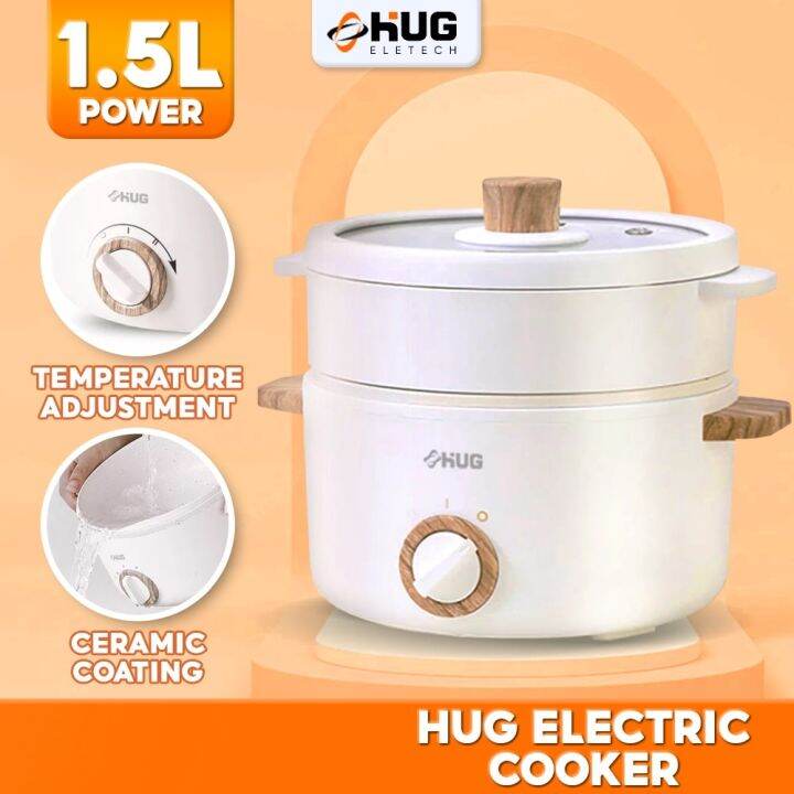 Hot gongkeoq2 HUG Multifunctional Nonstick Electric Cooker with Steamer ...