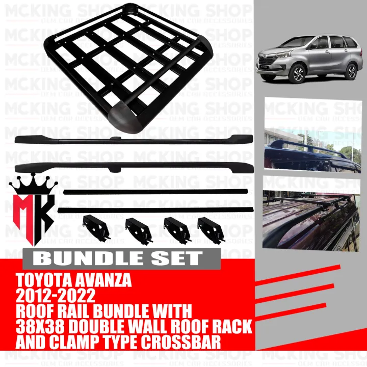 Toyota Avanza 2012-2022 Aluminum 38x38 Double Wall Roof Rack / Roofrack ...