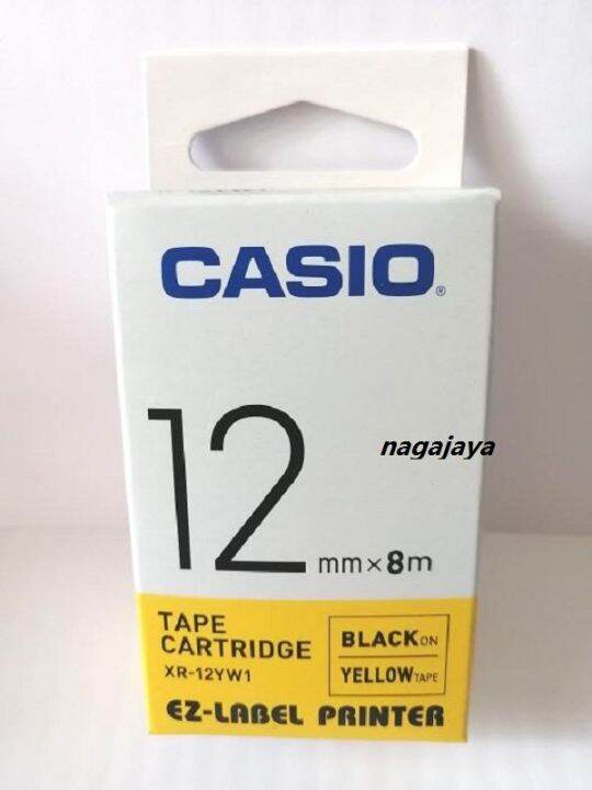 Casio EZ Label Tape Cartridge for Casio Ez Label Printer Black Ink on ...