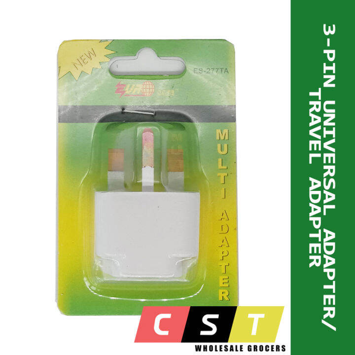3-Pin Universal Multi Use Adapter / Travel Adapter | Lazada