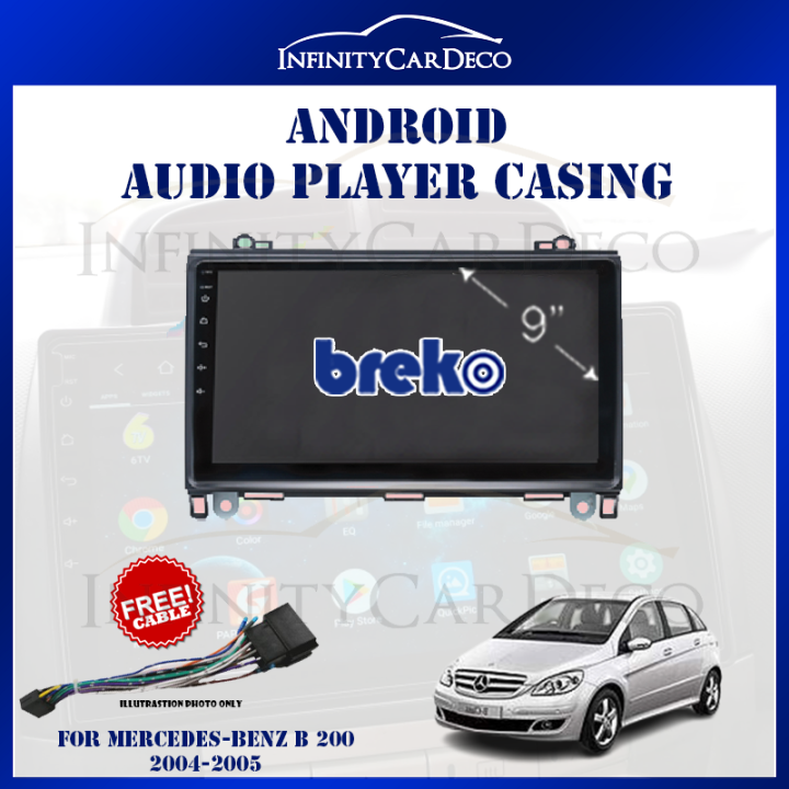 Mercedes Benz A-Class / B-Class / B200 2005-2012 9" Android Player ...