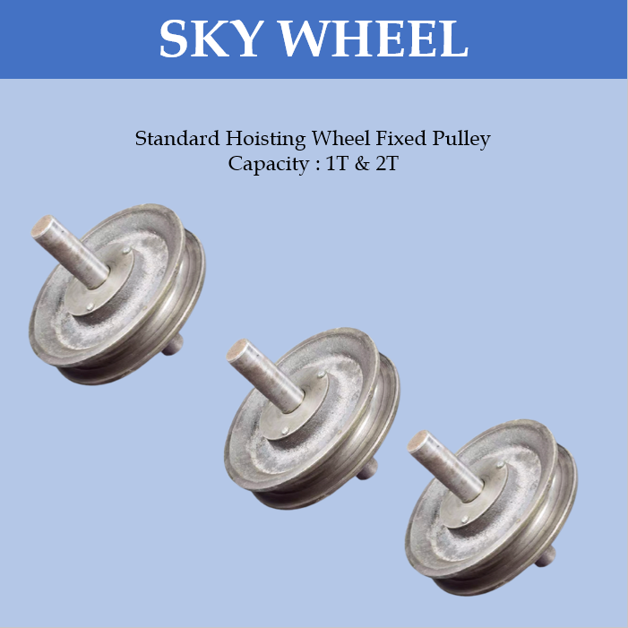 Twin Supply 1T 2T Sky Wheel STANDARD HOISTING WHEEL FIXED PULLEY MOVING ...