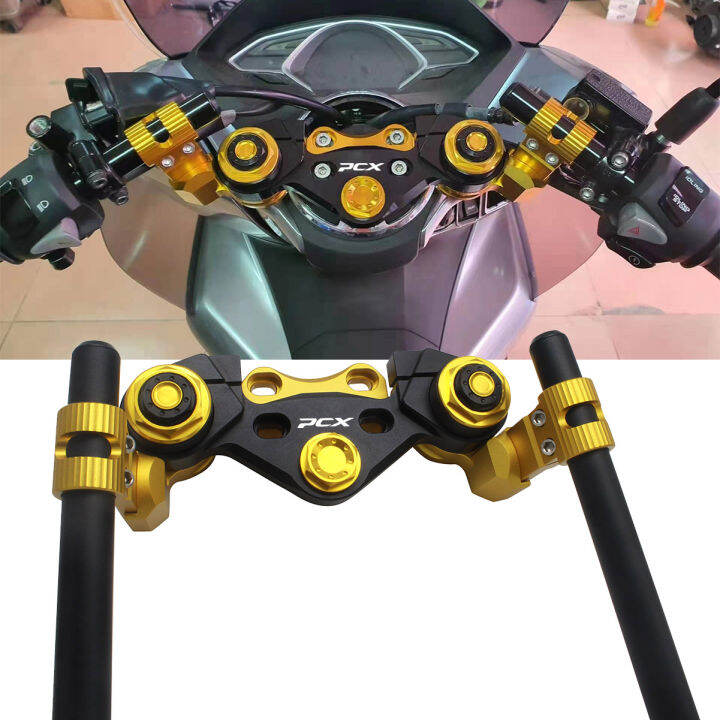 SEMSPEED For Honda PCX 160 150 125 PCX160 2012-2023 Motorcycle CNC Handlebar Handle Bar Fork ...