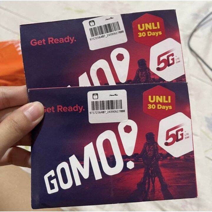 GOMO SIM Globe w/ 30 Days UNLI DATA Capable 5G (LEGIT) | Lazada PH