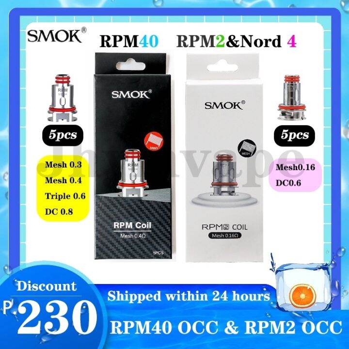 5pcs Smok RPM40 Coils RPM2 Occ Nord4 Kit Occ Rpm Lite Fetch Pro Rpm 2 ...