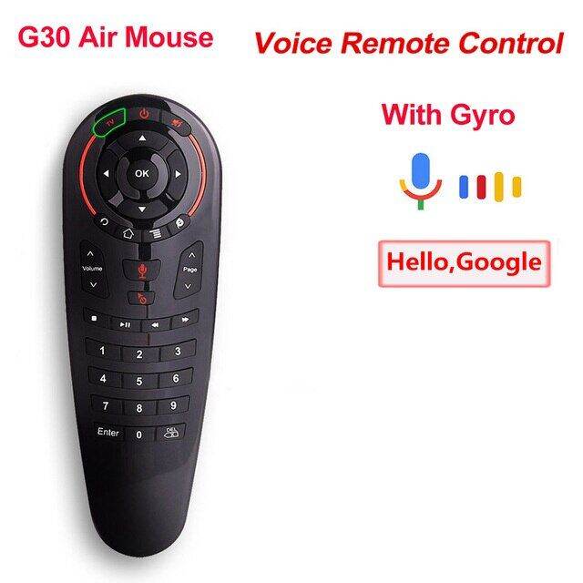 G30 Voice Remote Control 2.4G Wireless Air Mouse 33 Keys IR learning ...