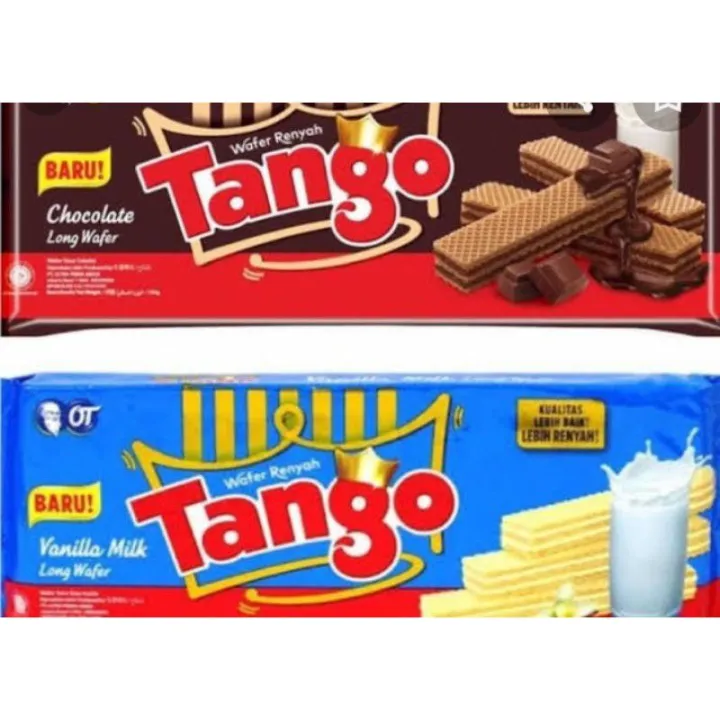Tango Wafer Chocolate Dan Long Wafer Vanila Milk 130 gram | Lazada ...