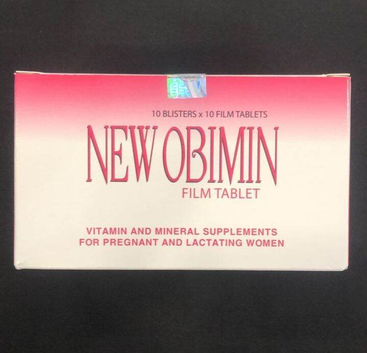 New Obimin Film Tablet 100's (pregnant and lactating) | Lazada