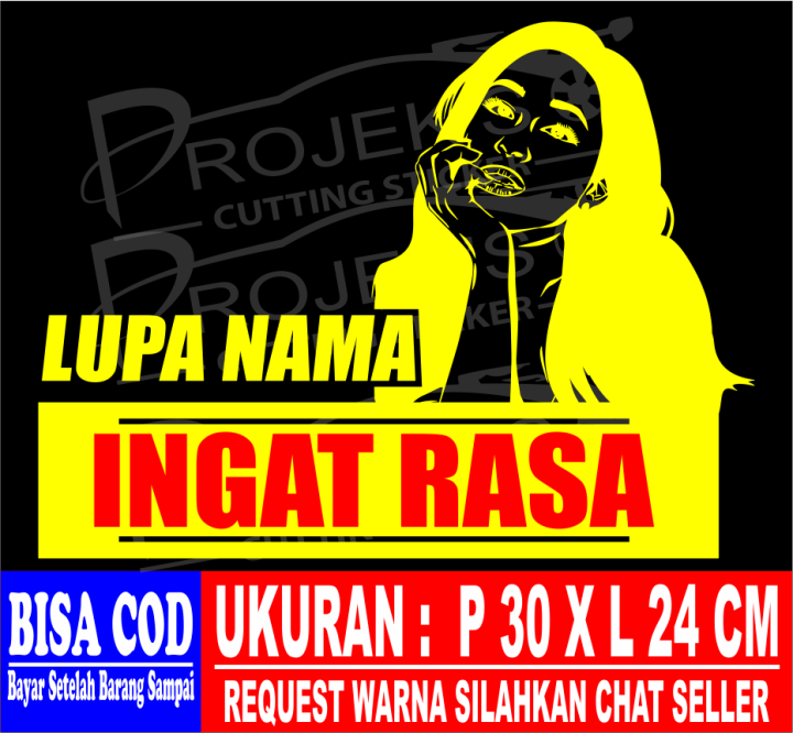 Cutting sticker mobil stiker mobil stiker tulisan keren stiker kata ...