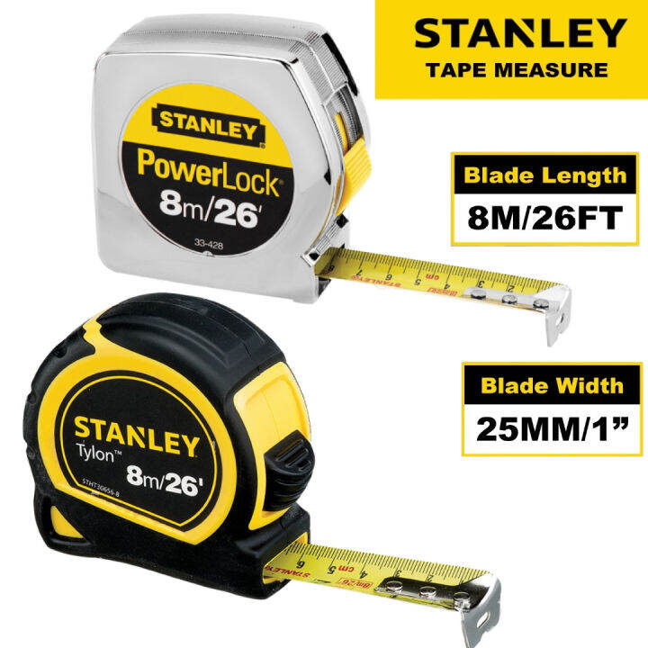 [ORIGINAL] STANLEY PowerLock/ Tylon Measuring Tape/ Pita Pengukur 8M ...