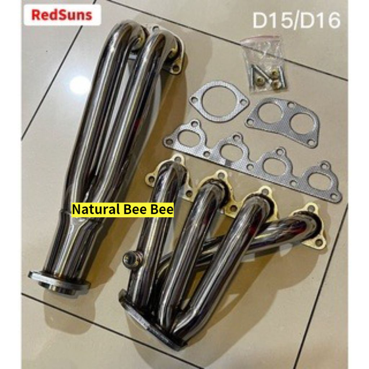 Honda Eg Ek D15 D16 (2.3") 4x2x1 421 stainless steel extractor header ...