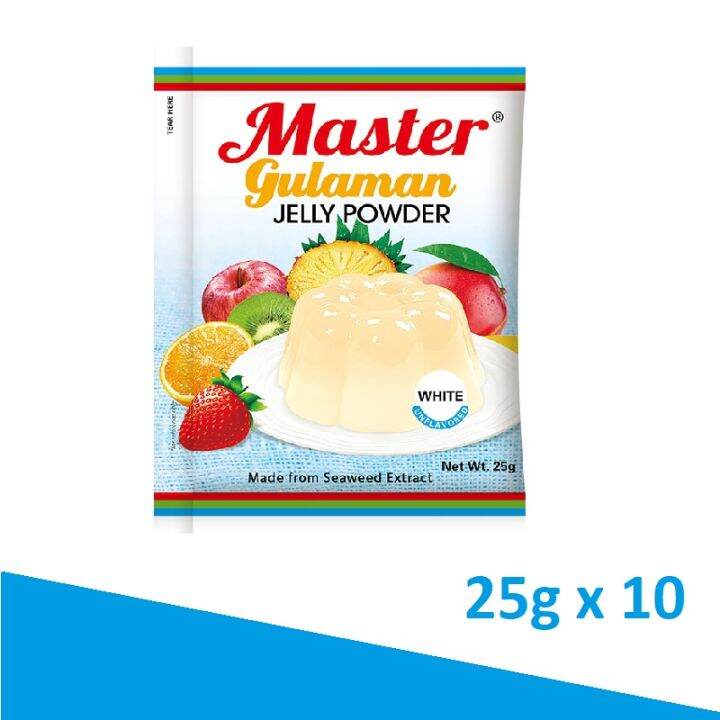 Master Gulaman Unflavored Jelly Powder (White) 25g x 10 | Lazada PH