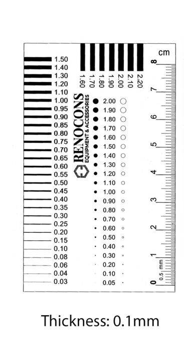 Concrete Crack Width Gauge Crack Width Gauge Inspection Tool Crack Line ...
