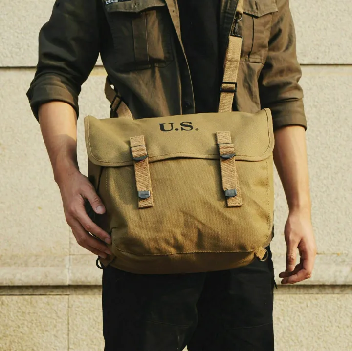 tomwang2012. WWII WW2 US ARMY 1943 M36 MUSETTE FIELD BAG BACK PACK ...
