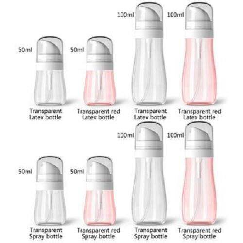 50ml 100ml Press-Type Mist Spray / Lotion Bottle Pump Emulsion Sanitize ...