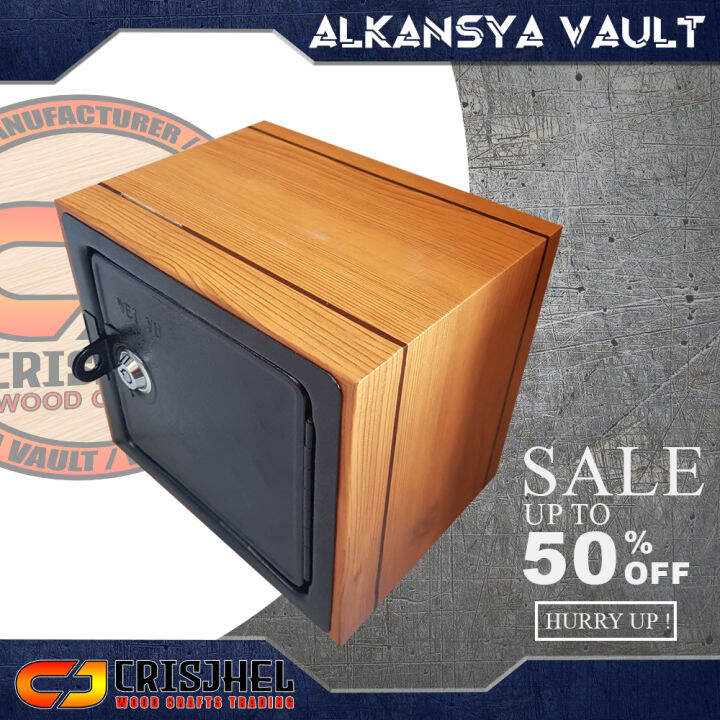 MINI-LINE WOOD Alkansya Vault Affordable Sulit Safety Box BILI NA! SALE ...