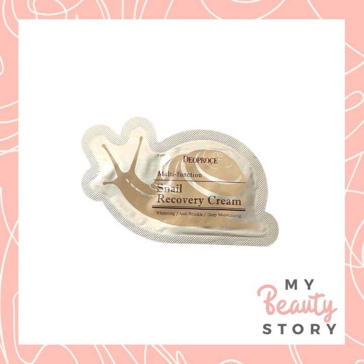 [SAMPLE] DEOPROCE Snail Recovery Cream Sachet | Lazada PH
