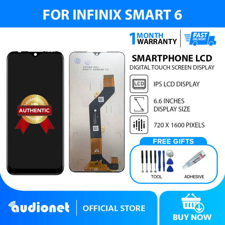 Smartphone LCD for Infinix Smart 6 Digital Touch Screen Display Frame ...