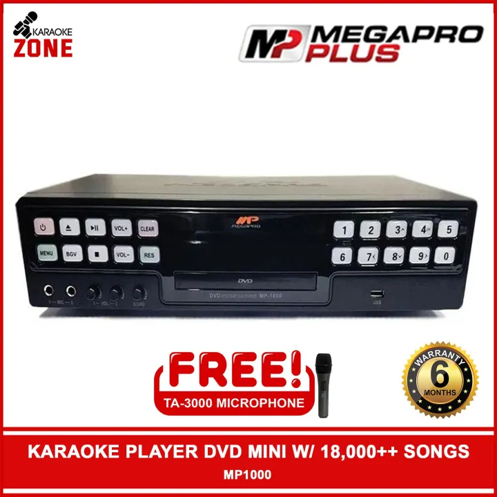 Megapro MP1000 Dvd Karaoke Player / DVD MIDI with 18,000+ Songs with ...