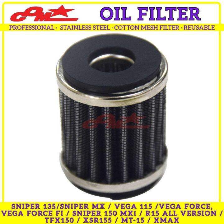 MOTO COMSTAR Professional Reusable Stainless Oil Filter for Yamaha (All ...
