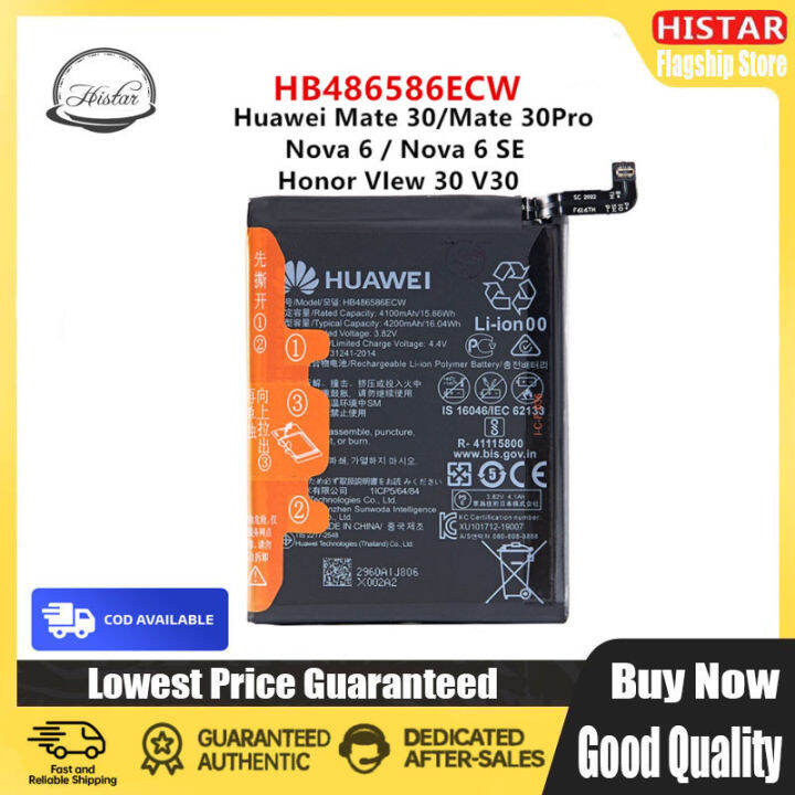 HUAWEI HB486586ECW Battery for Huawei MATE 30 NOVA 7I Nova 6 Nova6 SE ...