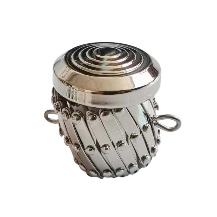 Retractable Expandable Gate Purse Frame Coin Cylinder with Loops ...