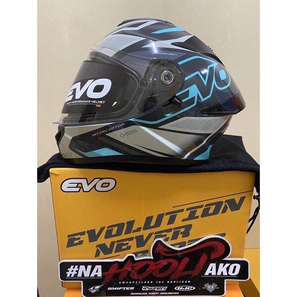 EVO SVX-02 INTERCEPTOR FULL FACE DUAL VISOR HELMET | Lazada PH