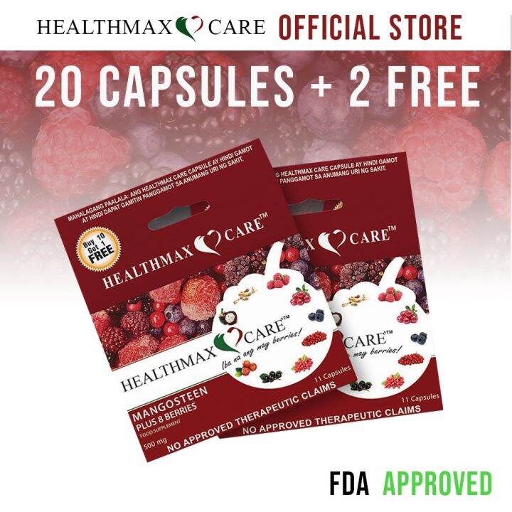Healthmax Care Mangosteen Plus Berries Vitamin Food Supplement 20 ...
