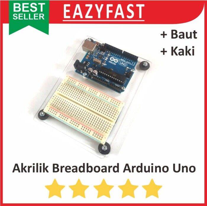 Alas Akrilik Arduino Uno Breadboard Praktikum Praktek Project Board | Lazada Indonesia
