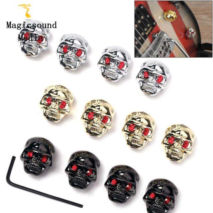 Guitar Knob Volume Tone Control Skull Head Knob 4 pcs/set | Lazada PH