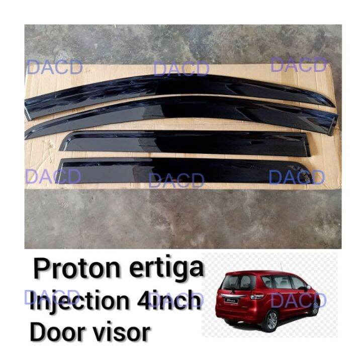 100% original made in malaysia injection proton ertiga door visor | Lazada