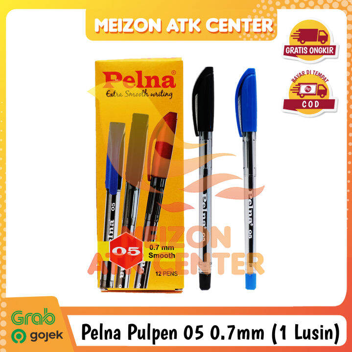 PELNA Pen Semigel 05 0.7mm Pulpen Pena Ballpoint [1 LUSIN] | Lazada ...