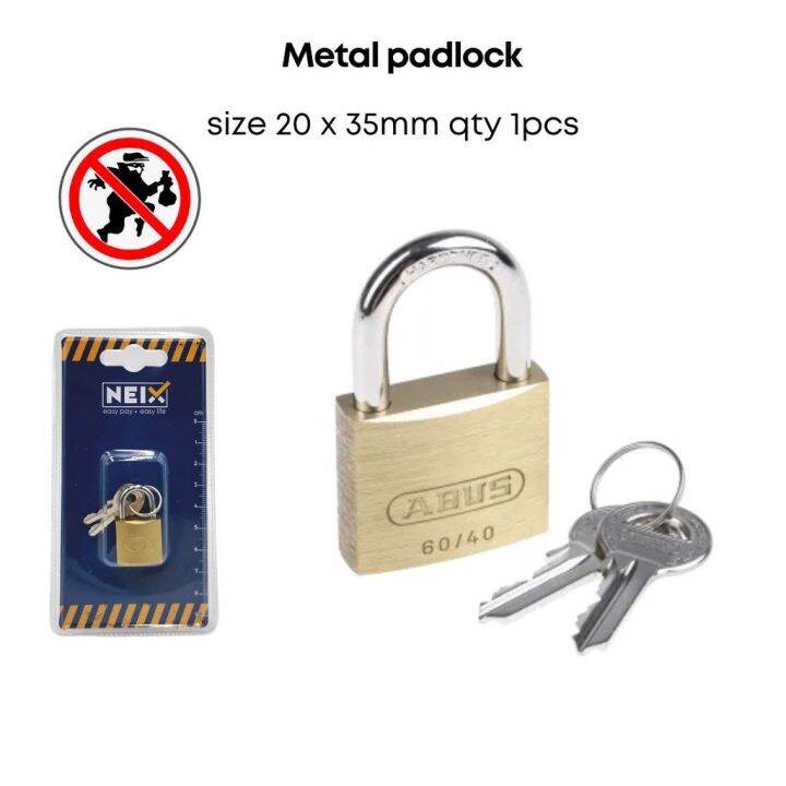 [HUNTWARE] Metal Padlock Heavy Duty Security Padlock / Mangga Kunci Gold/ Door Lock | Lazada