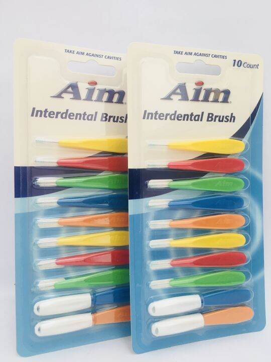 Dr. Fresh Aim Interdental Brush 10ct. pack of 2 | Lazada PH