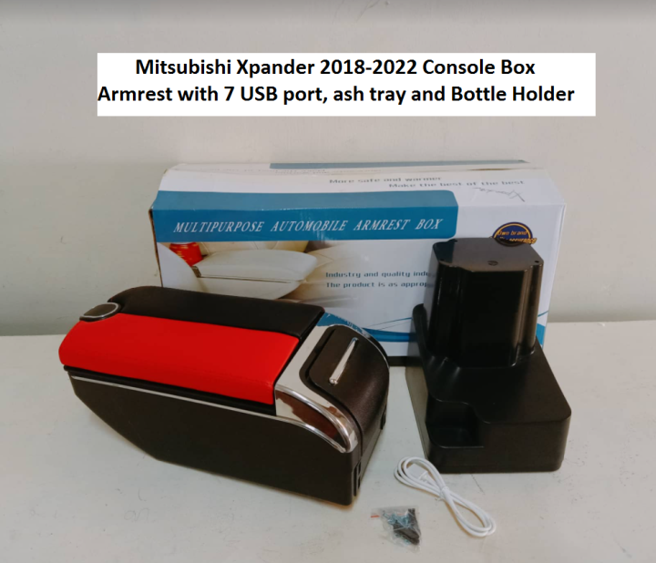 Mitsubishi Xpander 2018-2022 Arm rest with 7 USB port and Bottle Holder ...