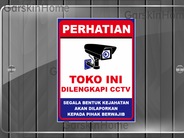 STIKER TOKO INI DILENGKAPI CCTV | Lazada Indonesia