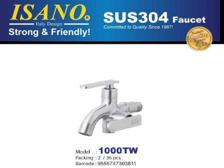 1000TW ISANO SUS304 Stainless Steel Two Way Water Washer Tap | Lazada