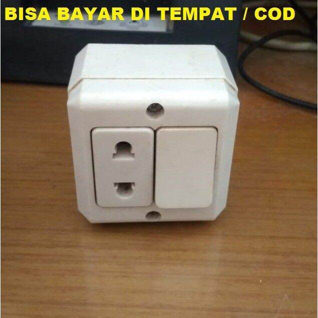 BROCO SAKLAR ENGKEL STOP KONTAK OB OUTBOW KOTAK CREAM 15211-11 SNI ...