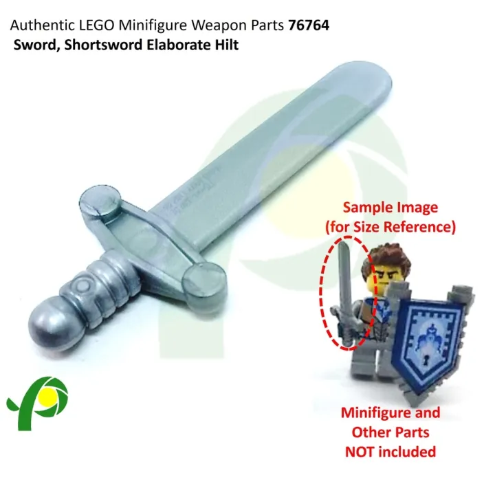 LEGO Minifigure Weapon Parts 76764 Sword Shortsword Elaborate Hilt ...