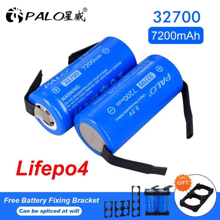 PALO 3.2V 32700 7200mAh LiFePO4 Battery 35A Continuous Discharge ...