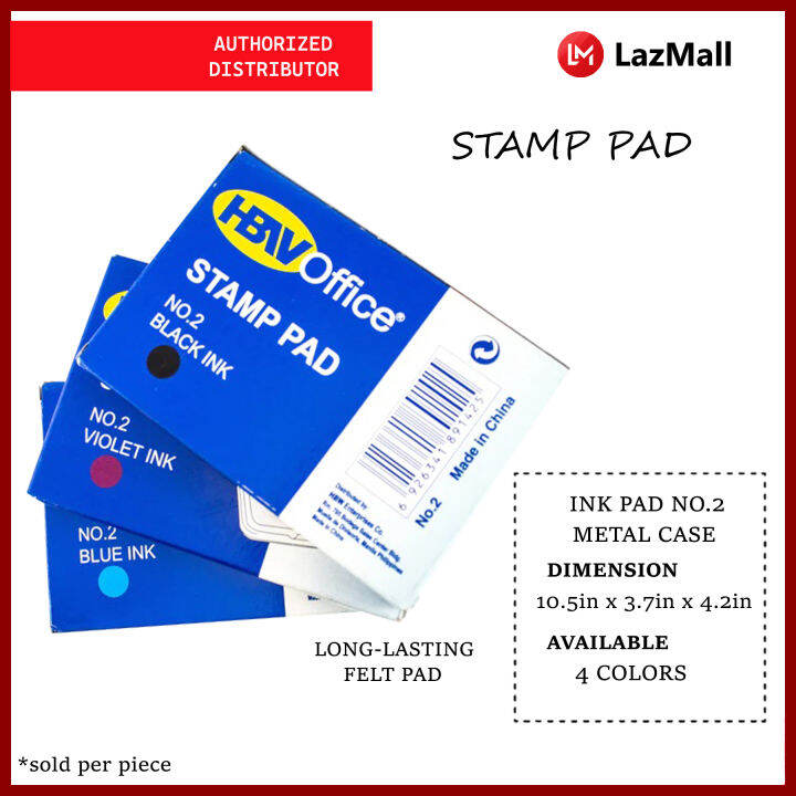 Stamp Pad Metal Case with Ink No.2 | Lazada PH