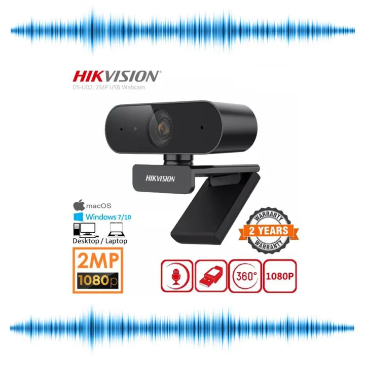 2MP HIKVISION Full HD 1080P USB Webcam High Quality Imaging, MIC, Auto ...