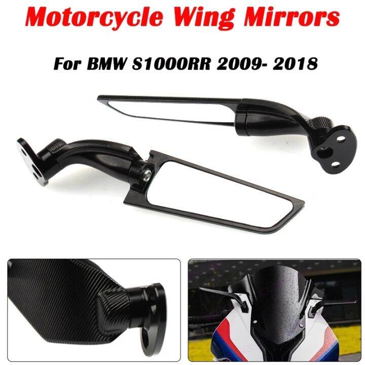 Motorcycle Wing Mirrors Adjustable Rotating Rearview Side Mirror For ...