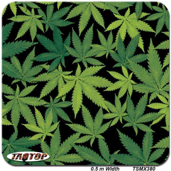 Tsmx380 0.5m *2m Green Tree Leaves Camo Water Transfer Printing Film Hydro Dipping Film ...